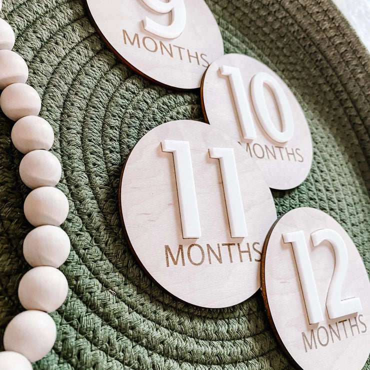 Monthly Milestone - Black Letters – Mays Street Boutique