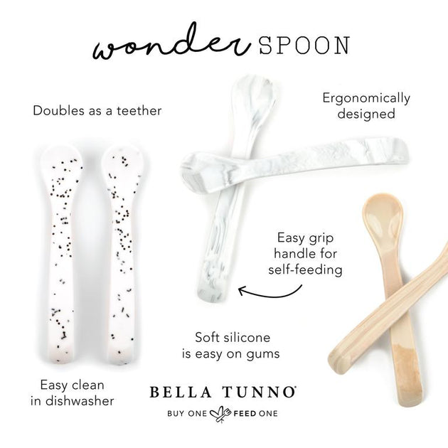 Wonder Spoon Set - Marble – Mays Street Boutique